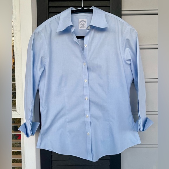 Brooks Brothers | Tops | Brooks Brothers Button Down Shirt Size 2 No Iron | Poshmark